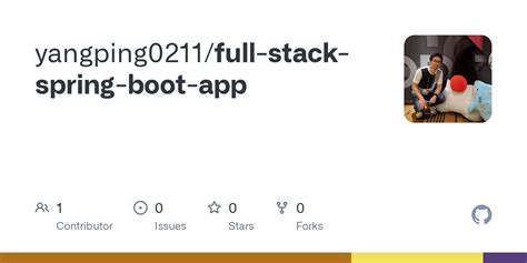 GitHub Yangping0211 Full Stack Spring Boot App