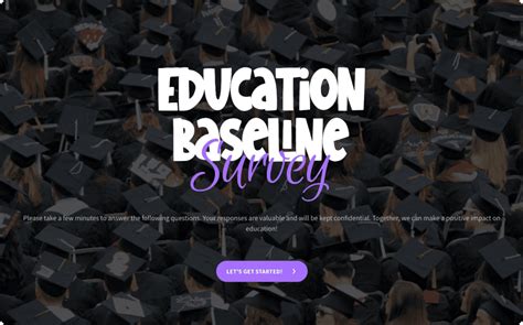 Project Baseline Survey Template Surveysparrow