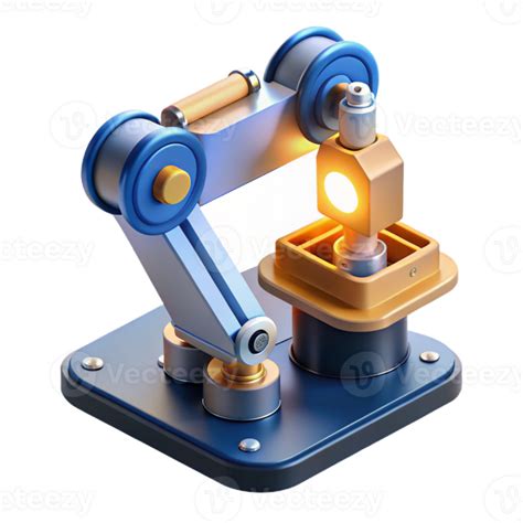 Elegant Modern A Robotic Arm Assembling A Complex Microchip