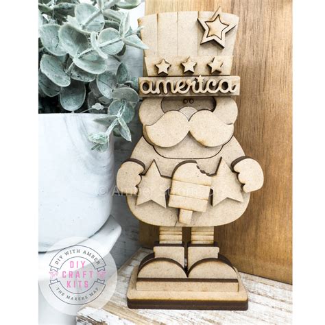 Mini Uncle Sam Diy Kit The Makers Map Diy With Amber