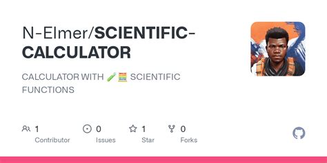 Github N Elmerscientific Calculator Calculator With 🧪🧮 Scientific