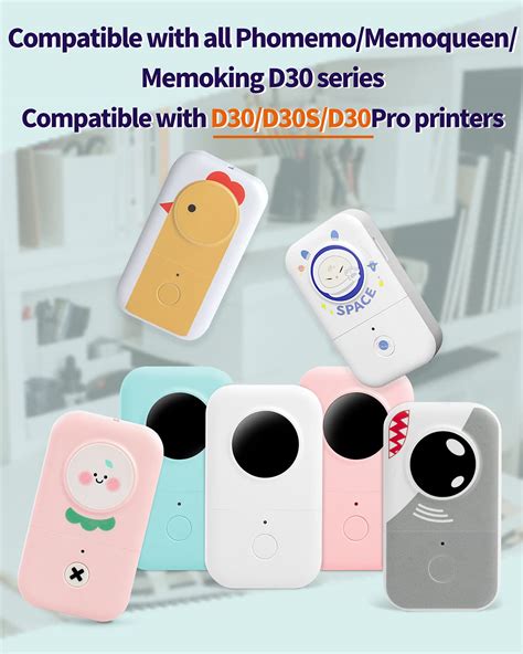 Phomemo D30 Labels 15mm X 6m Continuous Label Maker Tape Sticker Thermal Paper