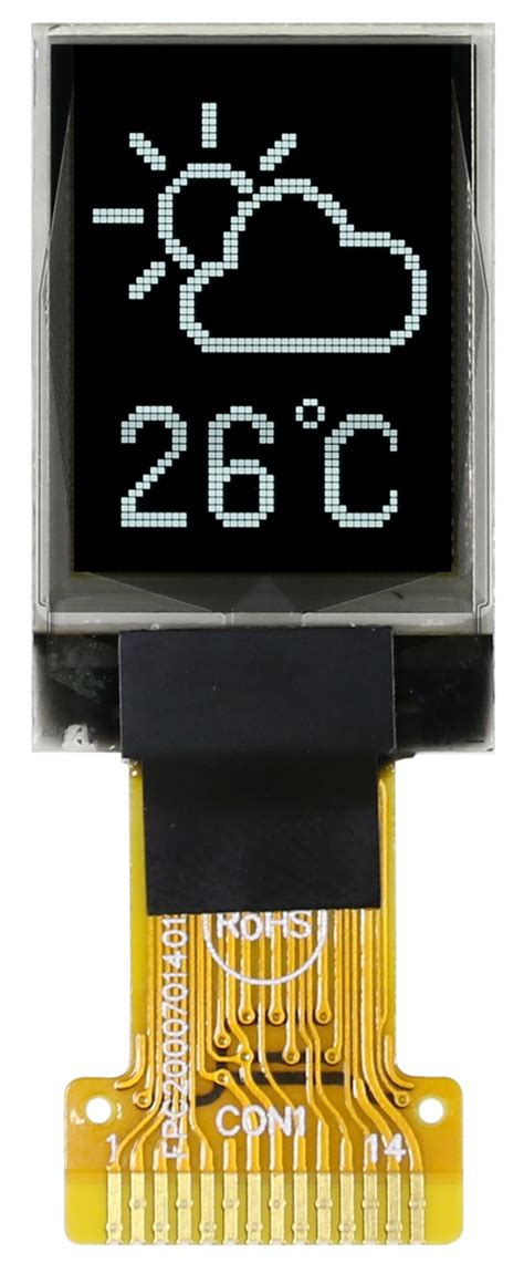 Mcot048064a1v Wi Midas 071in White Passive Matrix Oled Display 48 X 64pixels Cot I2c