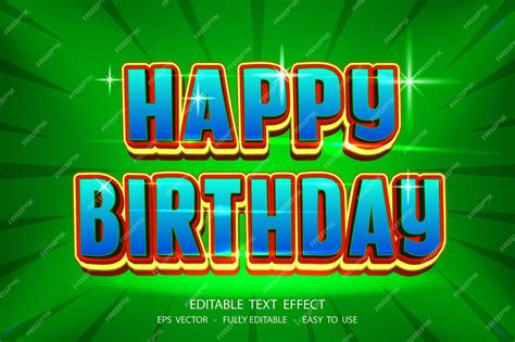 Premium Vector Fully Editable 3d Eps Text Effect