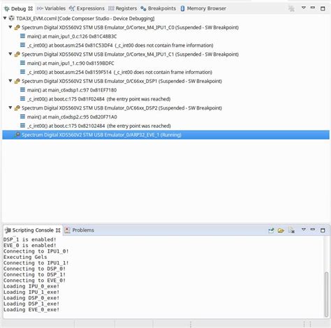 Ccstda3 Ccsv7 Load Eve Firmware But Eve Cannot Stop At Main Processors Forum Processors