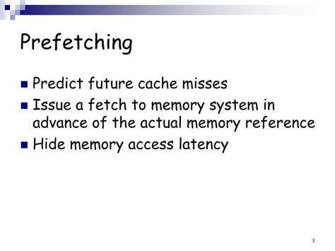 Ppt Prefetching Techniques Powerpoint Presentation Free Download