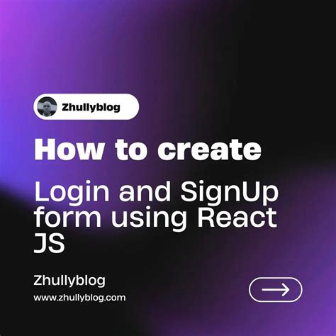 Agunrege Zhuliakho On Linkedin How To Create Login And Signup Form Using React Js