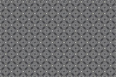 Premium Vector Grey Celtic Knot Seamless Pattern Vector Background