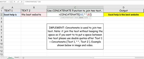 CONCATENATE Function In Excel Excel Help