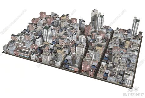 现代鸟瞰城市规划su模型下载【id 1127156117】 知末su模型网