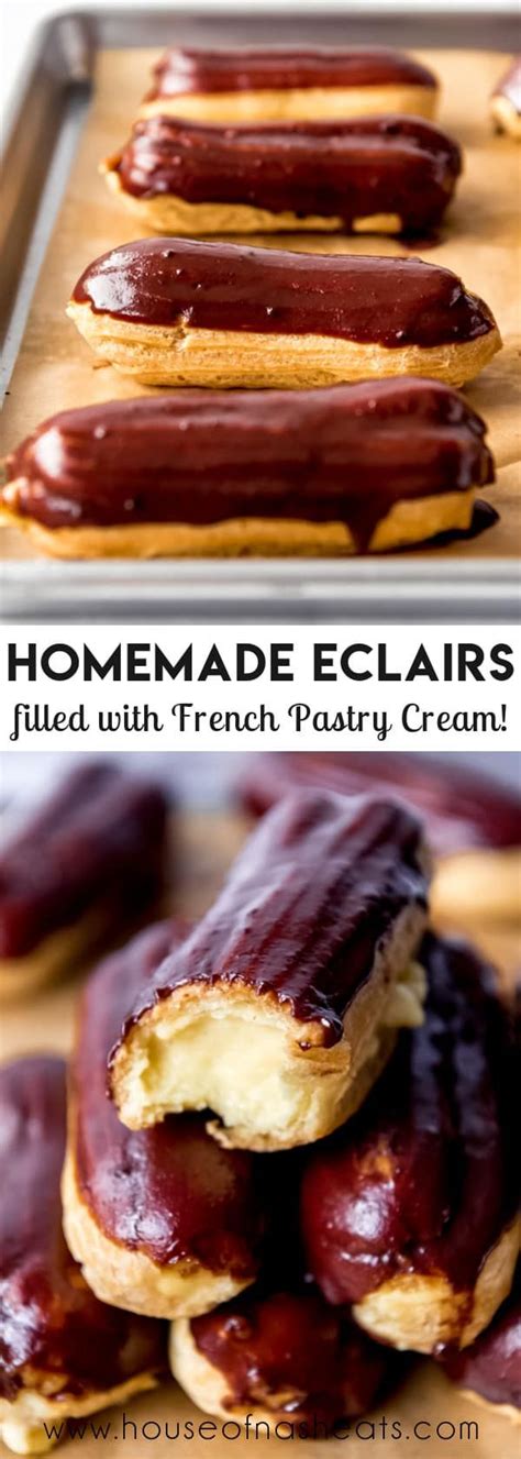 Classic Homemade Eclairs Recipe Eclair Recipe Chocolate Eclair