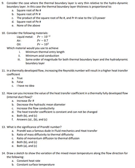 Solved Consider The Case Where The Thermal Boundary Layer Chegg