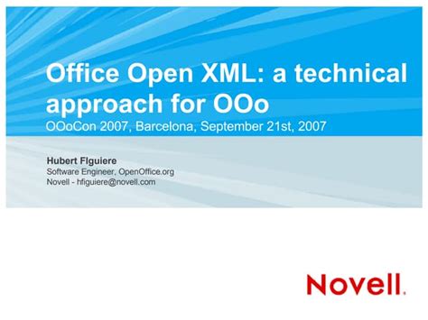 Office Openxml A Technical Approach For Ooo Ppt