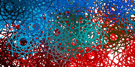 Light Blue Red Vector Background With Random Forms 2537111 Vector Art