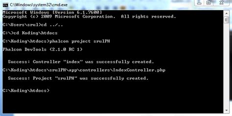 Membuat Project Phalcon Framework