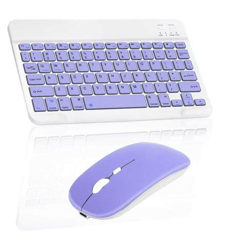 Rechargeable Bluetooth Keyboard And Mouse Combo Ultra Slim Full Size Keyboard And Ergonomic