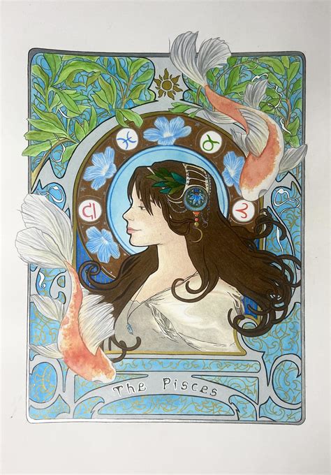Artstation Autoportrait En Mode Art Nouveau