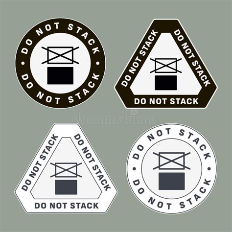 Do Not Stack Packaging Symbol Sign And Label Indicating That Items Should Not Be Stacked To