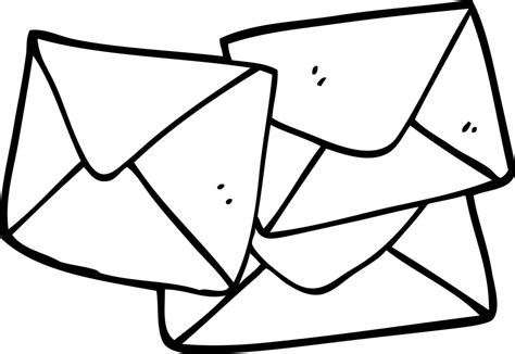 Carta De Dibujos Animados De Dibujo Lineal 12211589 Vector En Vecteezy