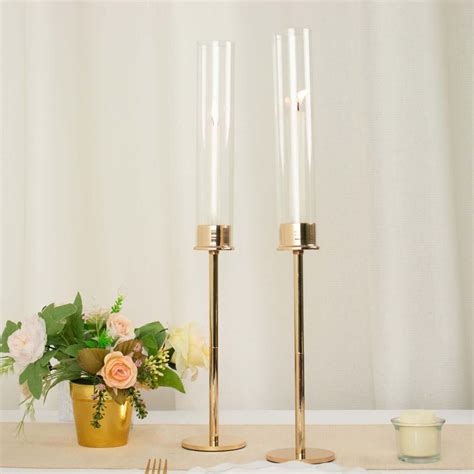 Gold Taper Candle Holders 16 Tableclothsfactory