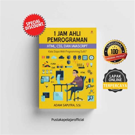 Jual Buku Original 1 Jam Ahli Pemrograman Html Css Dan Javascript
