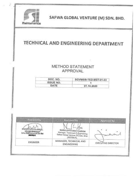 Method Statement Mill And Pave Pdf