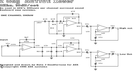 Active Crossover 2 Way Schematics