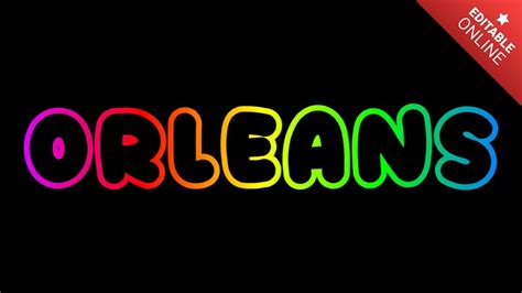 Orleans Text Effect Generator