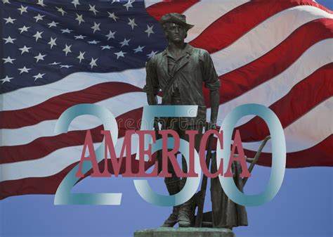 American 250th Birthday 4th Of July Stock Image Image Of Happiness