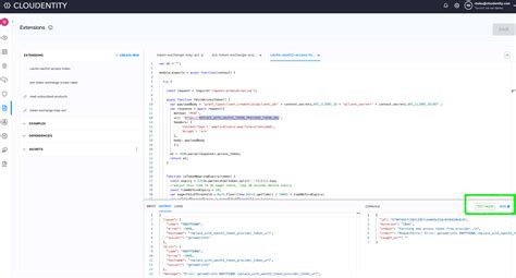 caching api access tokens in cloudentity extensions