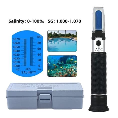 Salinity Refractometer Dual Scale For Aquarium And Seawater V Aqua