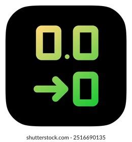 Editable Reduce Decimal Place Vector Icon Stock Vector Royalty Free Shutterstock