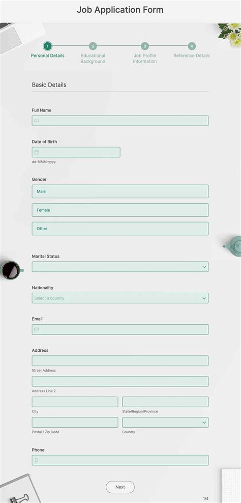Application Form Templates Zoho Forms