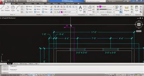 วิธีการเขียเส้น Section Line ในโปรแกรมautocad Graphic Cad Draiwng
