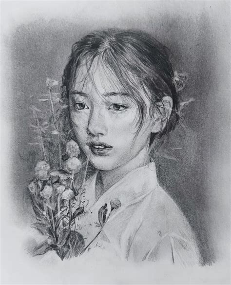 김효경 On Instagram 수지 배수지 팬아트수지팬아트도리화가 그림그림그램 일러스트드로잉소묘한복 Suzy Suzyfanart