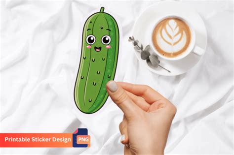 4 Funny Cucumber Pickle Sticker Designs And Graphics