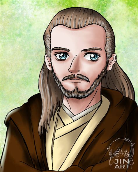 Qui Gon Jinn From Star Wars Fanart By Jinart14 On Deviantart
