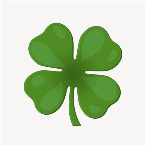 Four Leaf Clover Clipart Illustration Free Psd Rawpixel