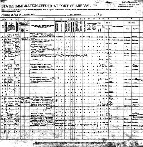 Hamazasb Harry Arslanian 241 Arriving 23 December 1920 Aboard Ss