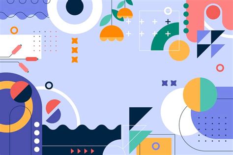 평면 기하학적 배경 무료 벡터