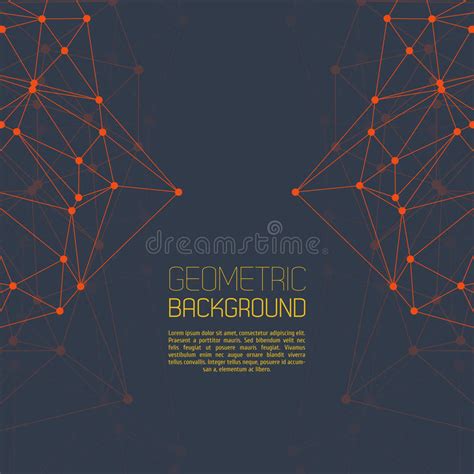 Geometric Abstract Grey Background With Connected Lines And Dots Medicine Science Technology