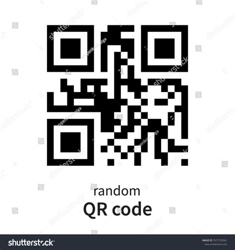 Qr Code Randomly Generated Black Icon Stock Vector Royalty Free 1977155561 Shutterstock