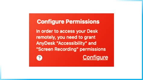 AnyDesk Security Permissions On MacOS Apple Computers