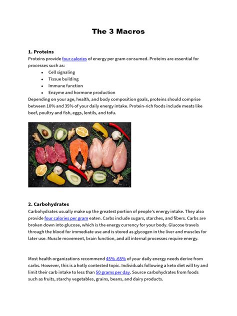 The 3 Macros Download Free Pdf Food Energy Foods