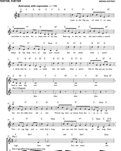 Flutter Flutter Sheet Music By Brenda Rattray Nkoda Free 7 Days Trial