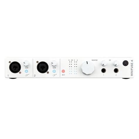 Arturia Minifuse 4 Portable 4x4 Usb Audio Midi Interface White Total Music Gear All In One