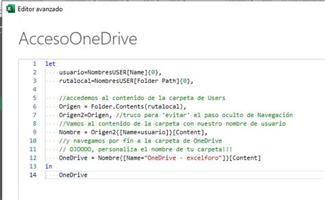 Power Query Acceso A Onedrive Local Excel Foro Un Blog De Excel