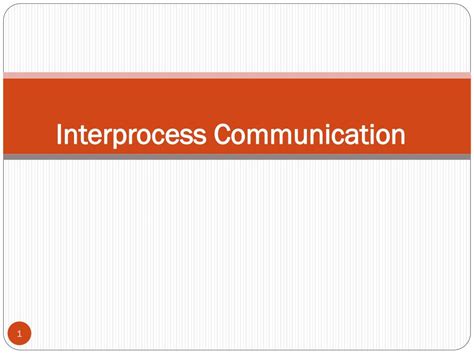 ppt interprocess communication powerpoint presentation free download