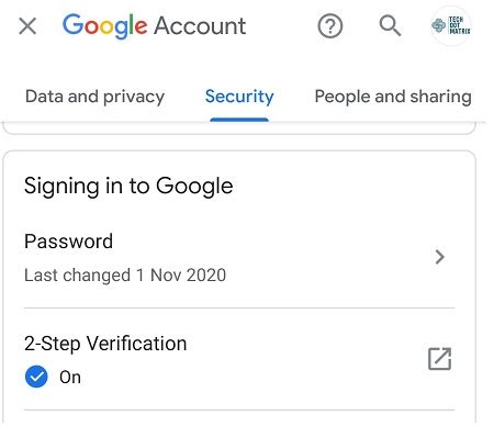 How To Enable 2 Step Verification For Google Account TechDotMatrix