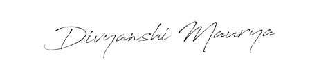 99 Divyanshi Maurya Name Signature Style Ideas Wonderful Autograph